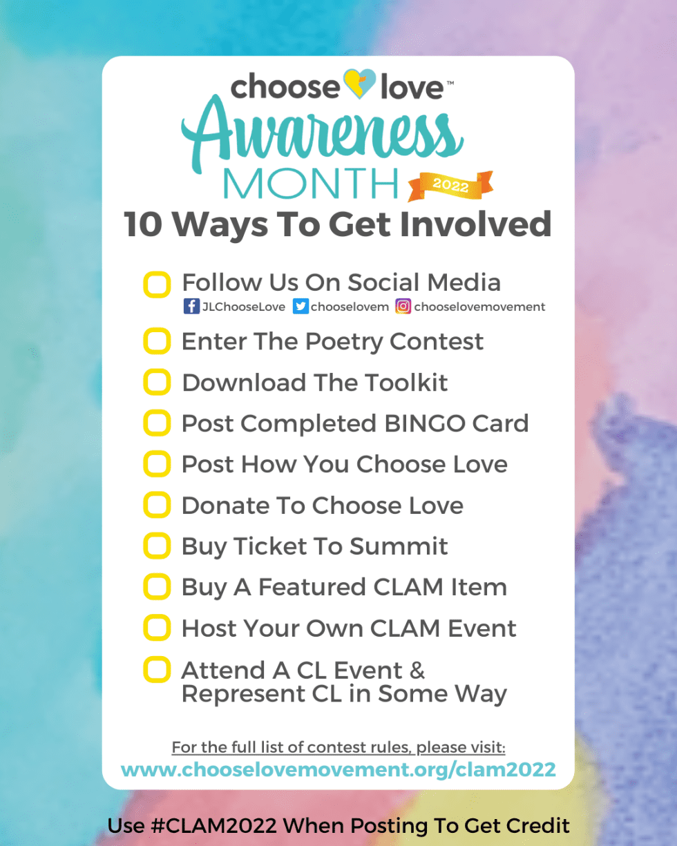10 Ways to Get Involved During Choose Love Awareness Month™ - Choose ...
