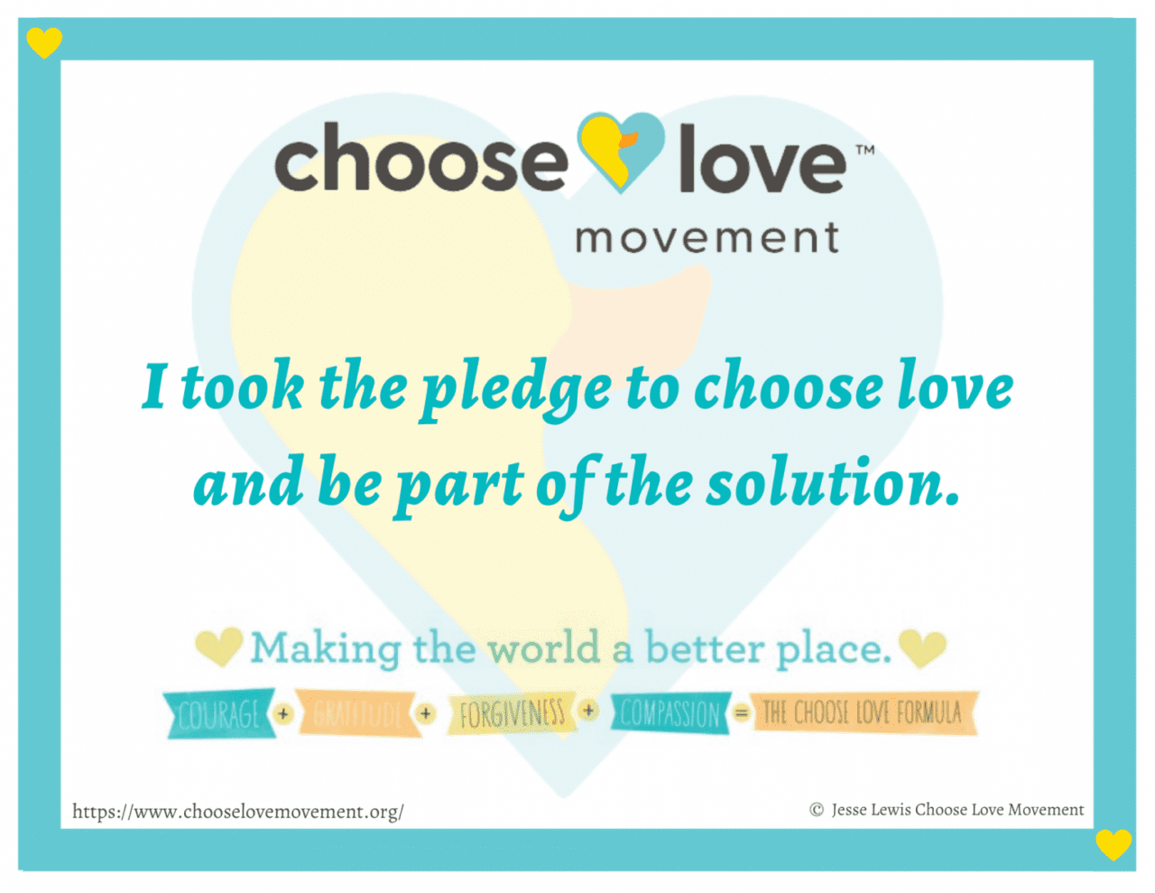 Take The Pledge - Choose Love Movement